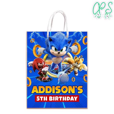 Sonic T Bag Label Template Printable Diy Partyinvitedesign