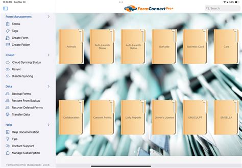 Enhanced Home Screen For Formconnect Pro Apps Streamlined Workflow