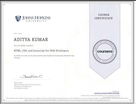Webdevelopment Connections Coursera Aditya Kumar