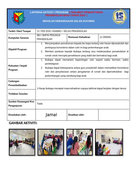 Opr Taklimat Prasekolah Pdf