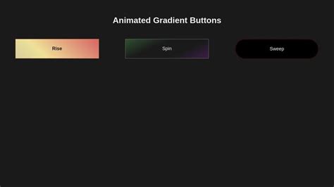 Animated Gradient Buttons