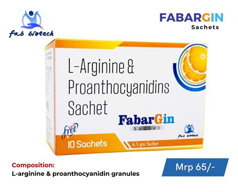 L Arginine 3gm Proanthocyanidin 75mg Sachets At Rs 65box L Arginine