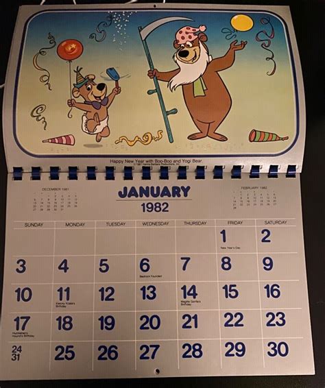 1982 Hanna Barbera 25th Anniversary Calendar With Mailer 4688102999