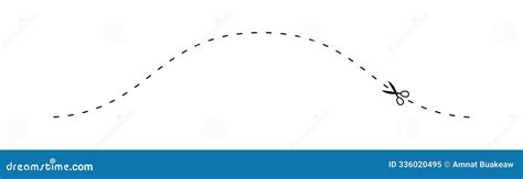 scissors on dashed line star shape dash line and scissors dash