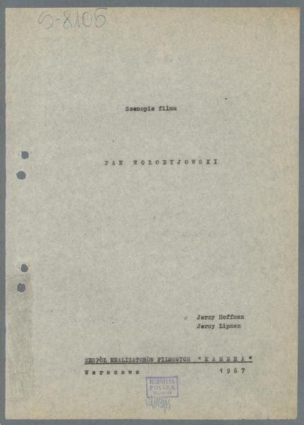 Pan Wołodyjowski Scenopis