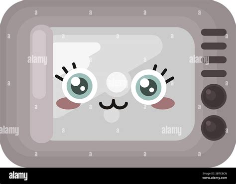 Cute Microwave Illustration Vector On White Background Stock Vector Image And Art Alamy