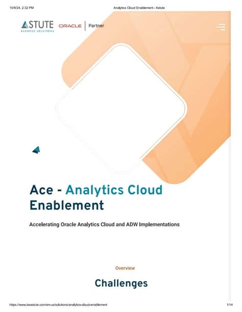Analytics Cloud Enablement Astute Business Solutions Pdf