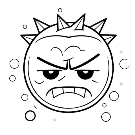 스케치 손으로 그린 단일 라인 아트 색칠 페이지 선 그리기 흰색 배경에 고립 프리미엄 벡터