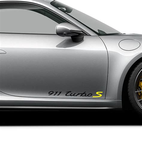 Porsche 911 Turbo S Signature Side Decal Sticker Car Vinyl Decal