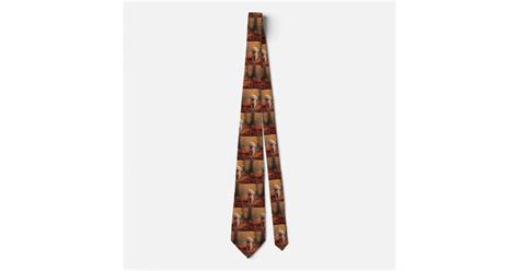 Cockapoo In Autumn Leaves Fall Inspire Neck Tie Zazzle
