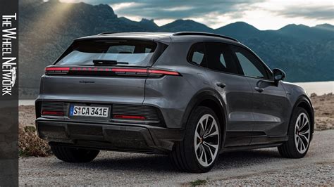 2026 Porsche Cayenne Electric Vanadium Grey Metallic Driving
