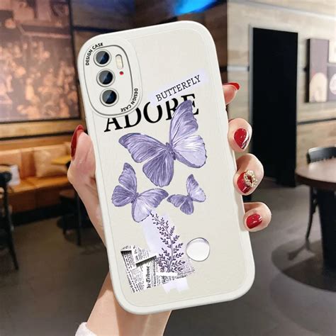 Bili For Xiaomi Poco M3 Pro 5g 4g Redmi Note 10 5g Cover Purple Butterfly Lens Protection