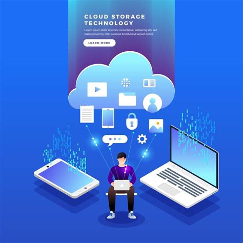Cloud Computing Technology Vector Vector Art At Vecteezy