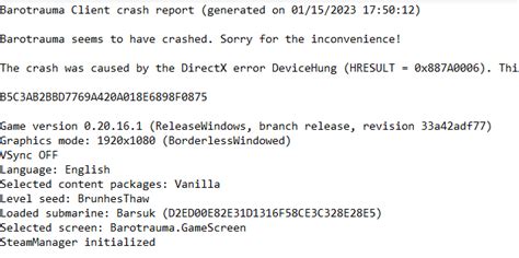 Getting A Gpu Related Error Code When Launching Up My Campaign World