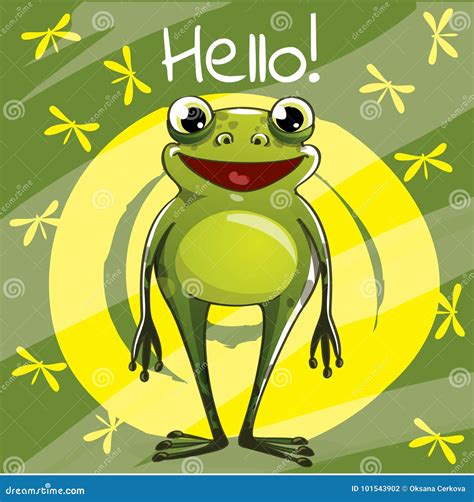 Hello Frog Royalty Free Stock Image 84927772