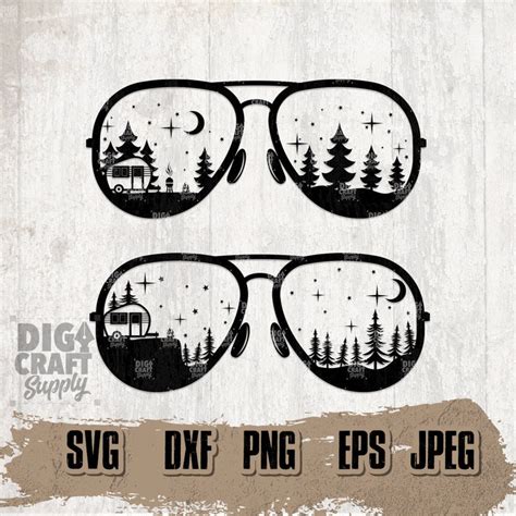 Camping Glasses Svg Outdoor Glasses Svg Camp Life Svg Etsy