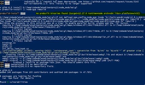 Unable To Find Prebuilt Libraries For NodeJS Version X Issue Stackgl Headless Gl
