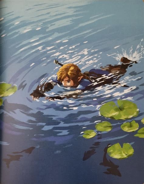 Daily Botw Concept Art 45 Swimming Rbotw