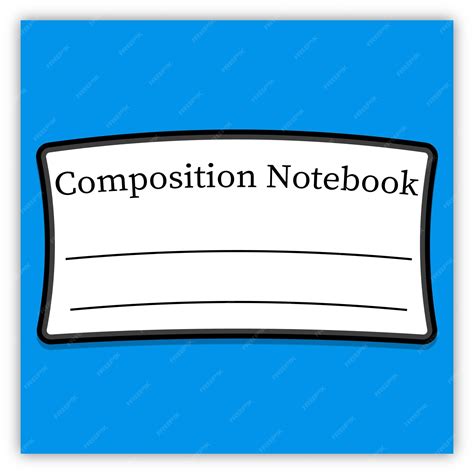 Premium Vector Composition Notebook Label Tags And Notebook Label Icon