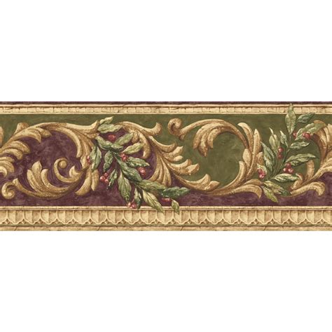 Sunworthy 8 Scroll Prepasted Wallpaper Border At