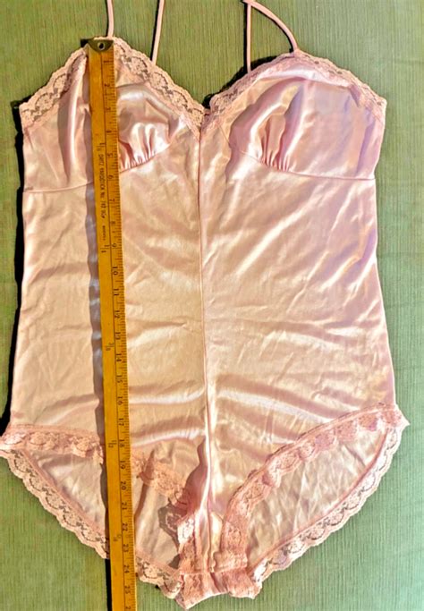 Vtg Deena Lingerie Pink Teddy Size Large Lingerie Sexy Retro Nylon Ebay