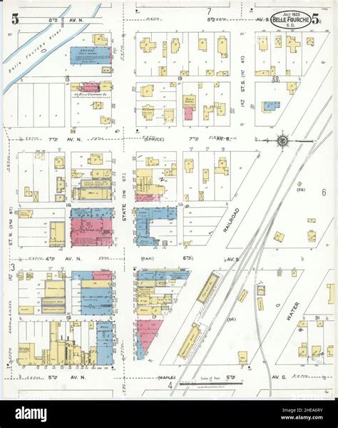 Sanborn Fire Insurance Map From Belle Fourche Butte County South