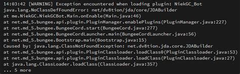 Solved Jda Error Spigotmc High Performance Minecraft Community