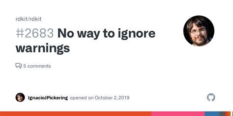 No Way To Ignore Warnings Issue Rdkit Rdkit GitHub