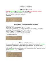 Understanding Rational Exponents And Algebraic Expansion Course Hero