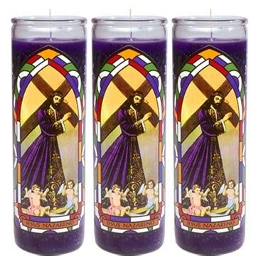 Custom Hispanic Mexican 7 Day Glass Jar Religious Candles For Wholesale