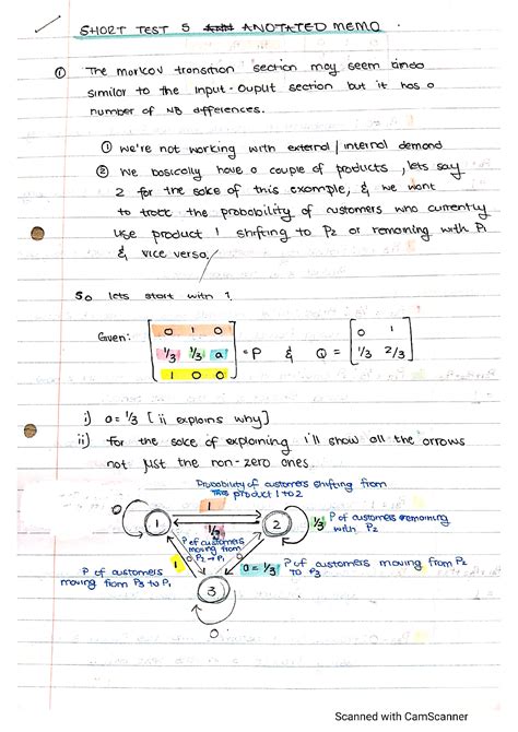 Solution Markov Transistion Systems And Inverse Matrices Explained