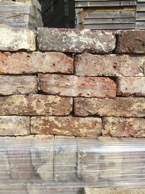 Batch Of Plastered Face Stock Bricks Authentic Reclamation