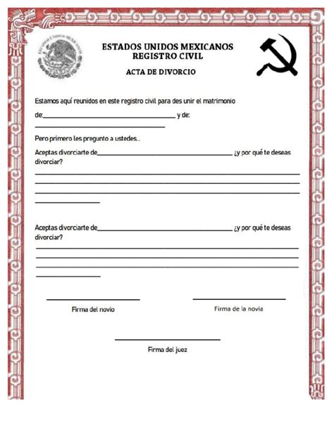 Certificado De Divorcio Veja Sale