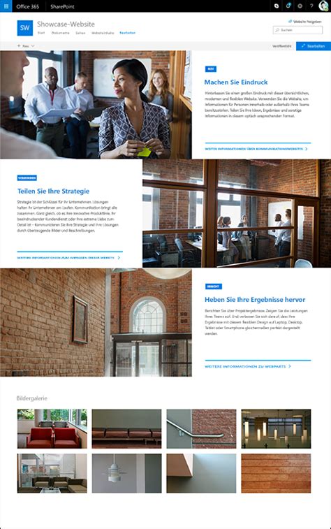 Was Ist Eine Sharepoint Kommunikationswebsite Office ­support