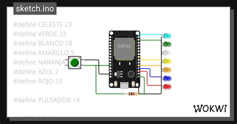 Luces De Navidad Wokwi Esp32 Stm32 Arduino Simulator