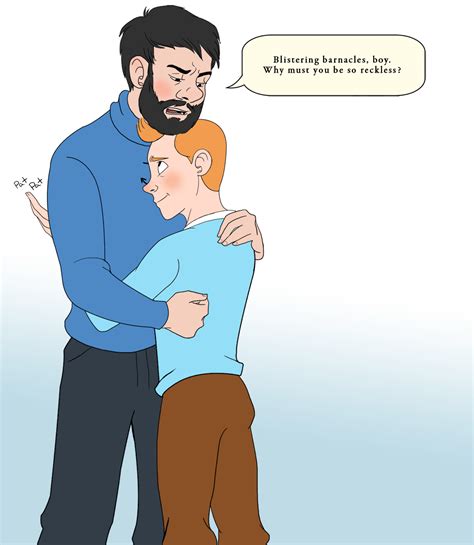 Tintin And Haddock By Chronicdoodler On Deviantart