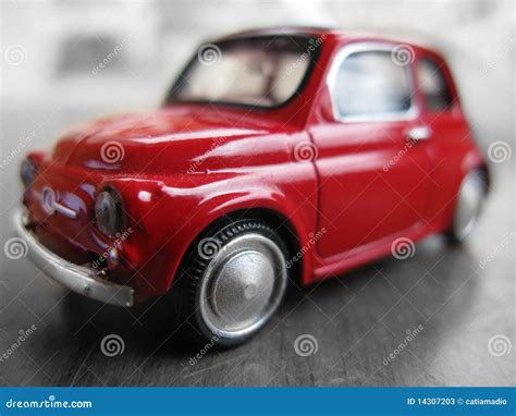 Small Red Car Stock Image Image Of Design White Vintage 14307203