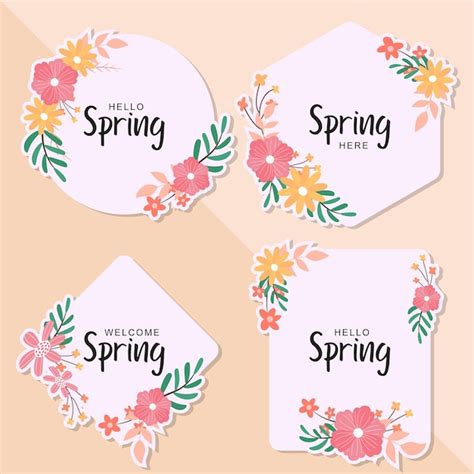 Spring Label Design Images Free Download On Freepik