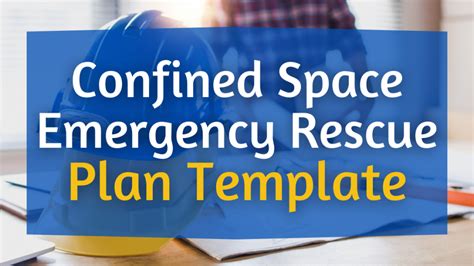 Confined Space Emergency Rescue Plan Template Work Safety Qld