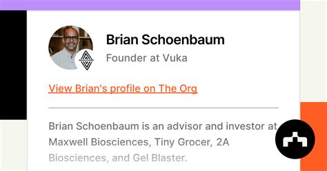 Brian Schoenbaum Founder At Vuka The Org