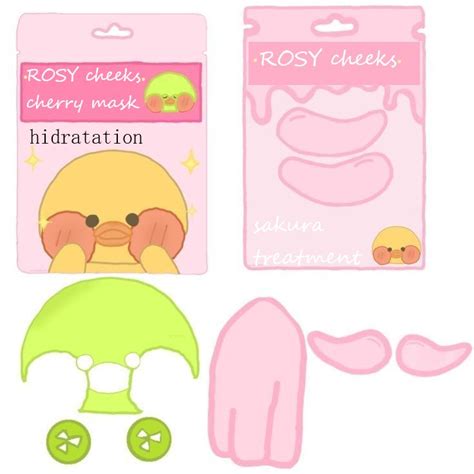 Paper Duck Skincare Em 2024 Desenho De Pintinho Desenho Mascaras
