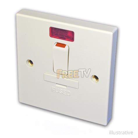 13 Amp Switched Fuse Spur Unit With Neon Indicator Light