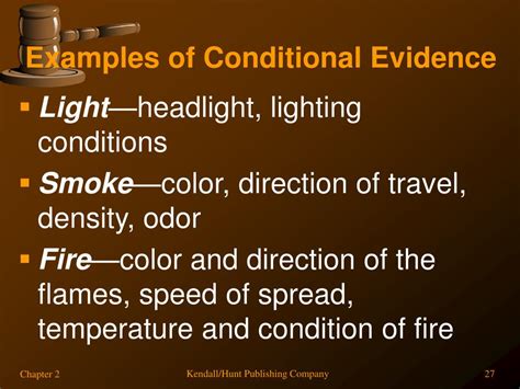 Three Examples Of Conditional Evidence At Conrad Cooper Blog