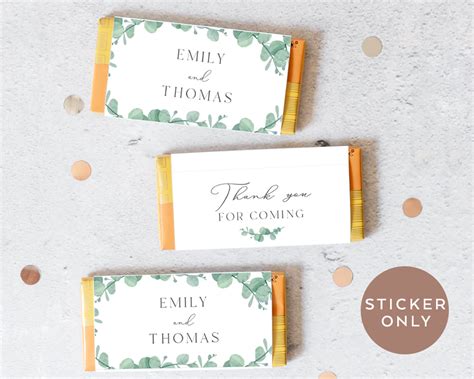 8pcs Love Is Sweet Personalised Minimalist Style Aldi Chocolate