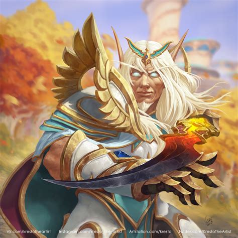 Anasterian Sunstrider By Kresto The Artist Warcraft Characters World