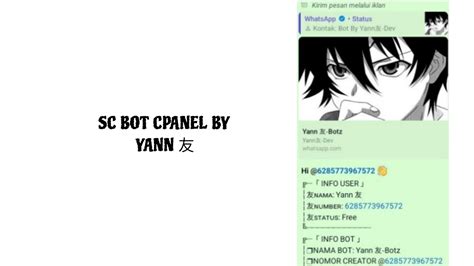 sc bot cpanel by yann友 youtube