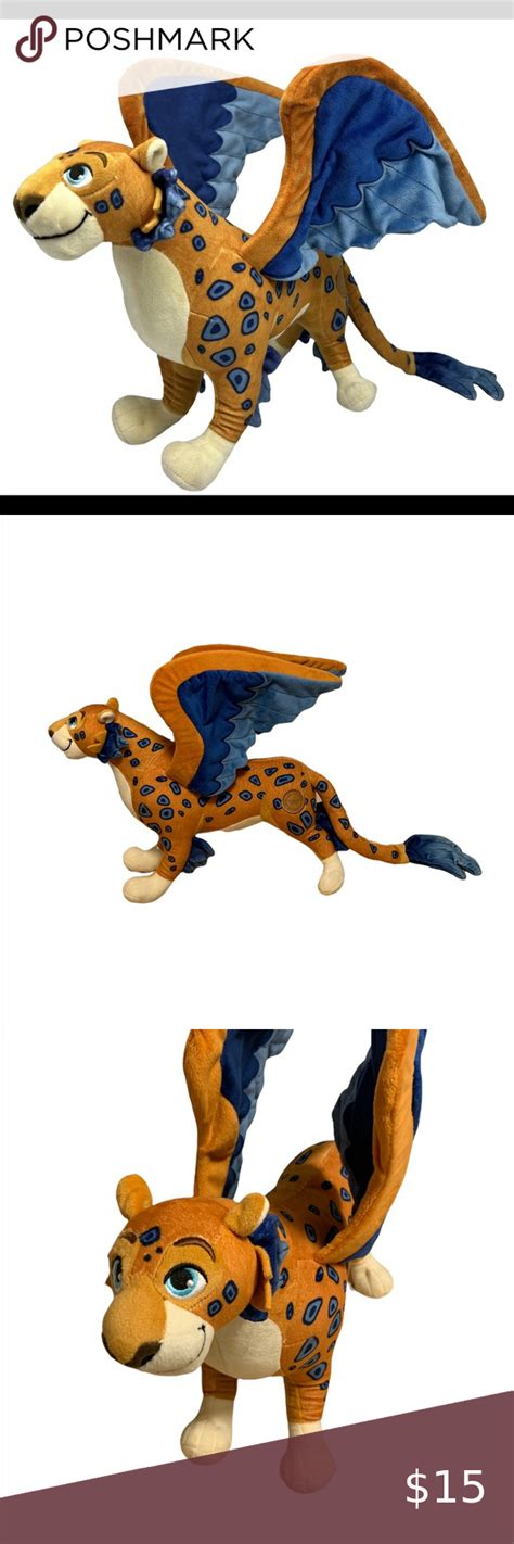 Genuine Disney Store Elena Of Avalor Skylar Jaquin Jaguar Plush Stuffed 12x25” Disney Store