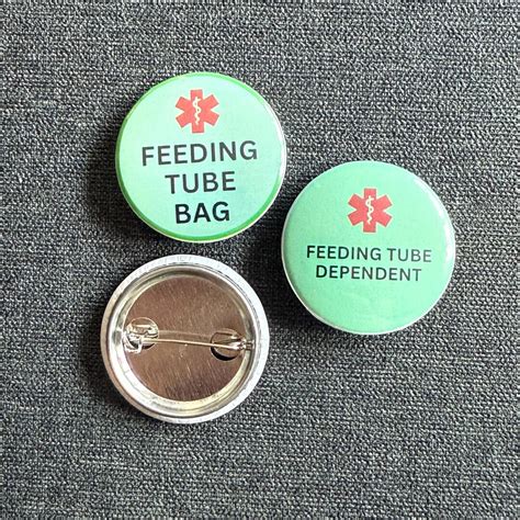 Feeding Tube Dependent Medical Alert Button Feeding Tube Bag
