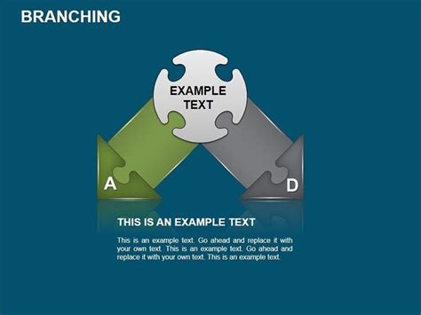 Branching PowerPoint Charts Template For Presentation