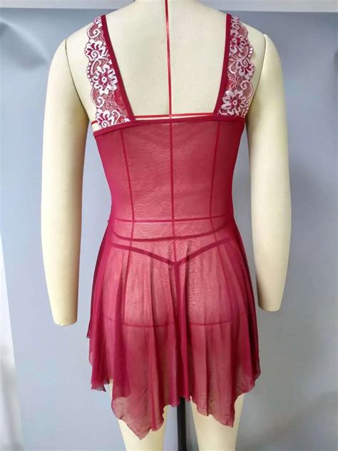 Women Sexy Lingerie See Through Lingerie Silk Lace Nightdress Buy See